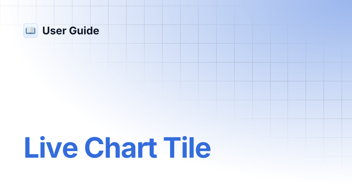 Live Chart Tile | User Guide